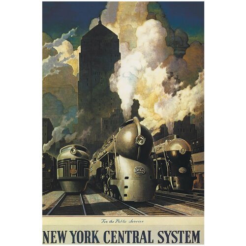 Постер / Плакат / Картина Транспортная система Нью Йорка 40х50 см в подарочном тубусе