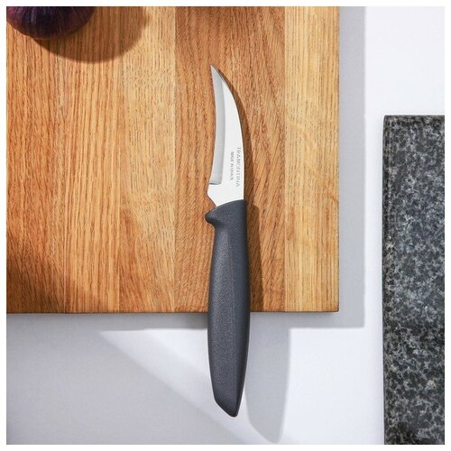Нож кухонный Tramontina Plenus, для овощей, лезвие 7,5 см, цвет серый