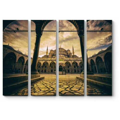 Модульная картина Мечеть в пасмурную погоду70x53