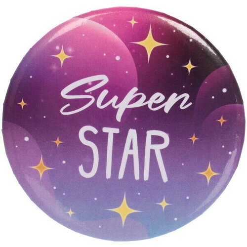 Зеркало косметическое « The Best Collection - Super STAR», круглое d-7,5см
