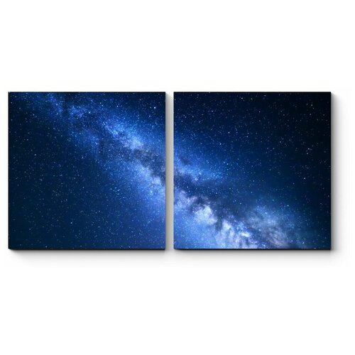 Модульная картина Ночная магия, Млечный путь170x85