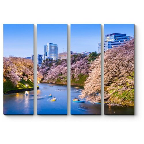 Модульная картина Прекрасная весна в Токио 70x53
