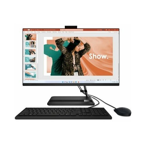 Моноблок Lenovo IdeaCentre 3 27IAP7 F0GJ00NKRK Intel Core i3 1215U, 1.2 GHz - 4.4 GHz, 8192 Mb, 256 Gb SSD, 27" Full HD 1920x1080, DVD нет, Intel UHD Graphics, 90W, No OS, черный, 8.82 кг, F0GJ00NKRK