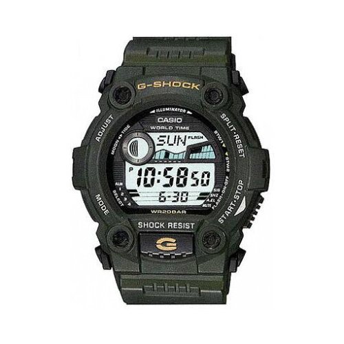 Наручные часы CASIO G-Shock, зеленый, серый