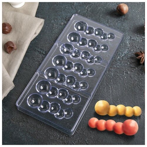Форма для шоколада и конфет «Воздушный», 7 ячеек, 33×16,2×2,5 см