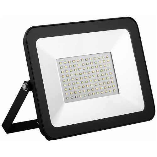 Прожектор светодиодный 2835SMD, 100W 6400K AC220V/50Hz IP65, черный в компактном корпусе, SFL90-100