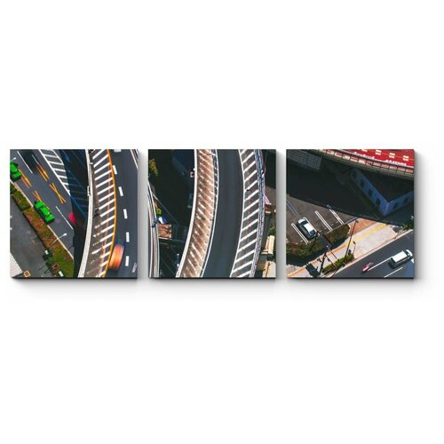 Модульная картина Надземные дороги Токио200x67