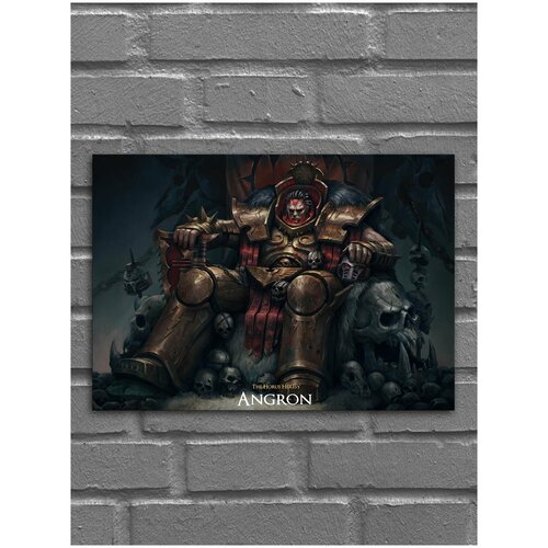 Постер Вархаммер 40000 Warhammer: примарх Ангрон, на А3