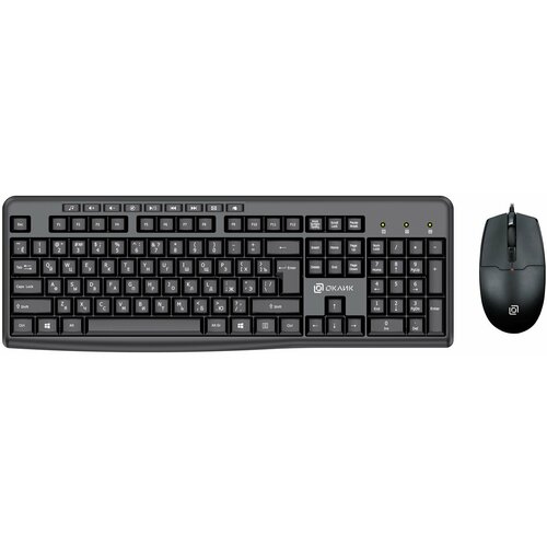 Клавиатура + мышь Оклик S650 клав: черный мышь: черный USB (1875246)