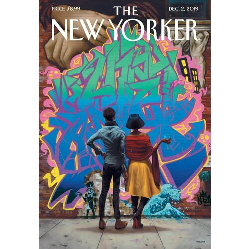 Плакат, постер на бумаге The New Yorker (Dec. 2, 2019). Размер 42 на 60 см