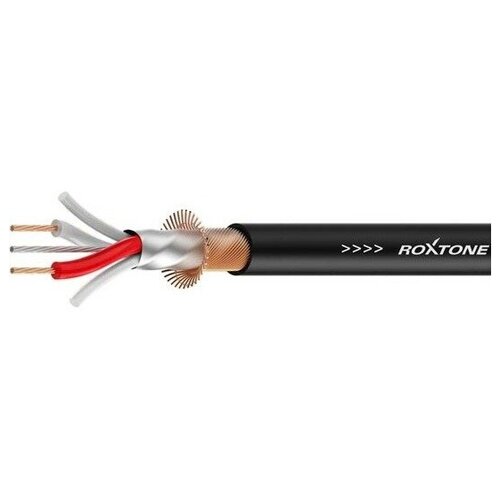 Кабель DMX в нарезку Roxtone DMX001-LSZH/100 Black LSZH Jacket 100m, катушка