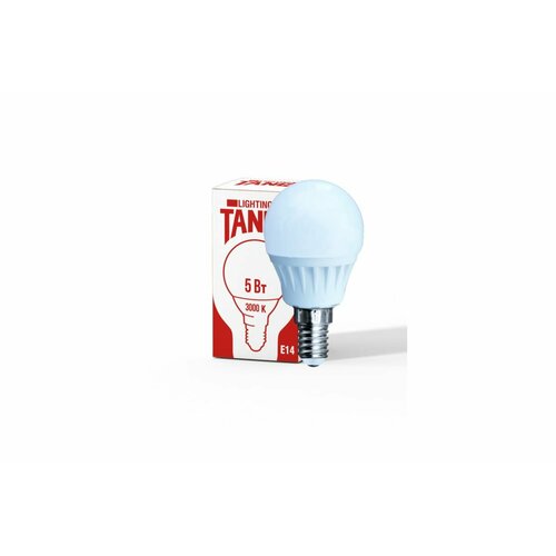 Лампа TANGO LED G-45 шар 5W E14 3000K (N) 220V
