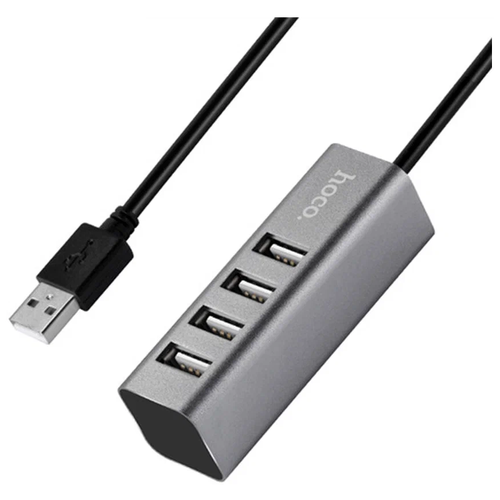 USB Хаб HOCO HB1 4хUSB (серый)