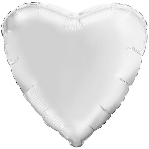 Набор фольгированных шаров 19" "Сердца", белый, 25 шт.