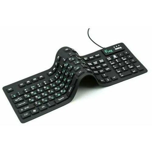 Гибкая водостойкая бесшумная проводная клавиатура KFX-03U