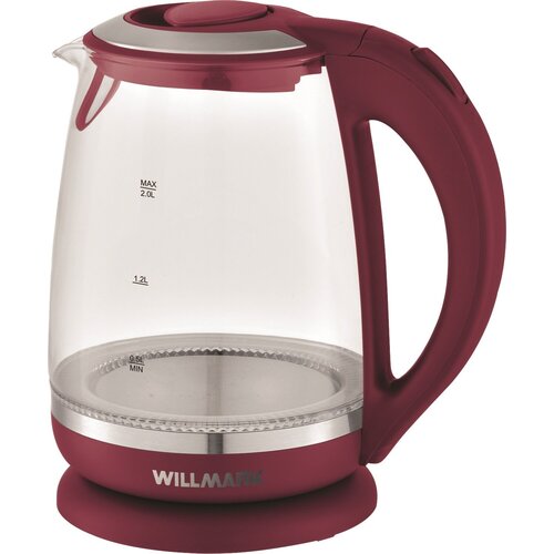 Чайник Willmark WEK-2005G, бордовый