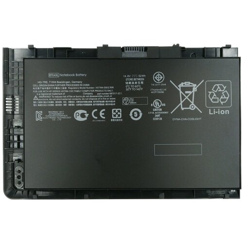 Аккумулятор для HP 9470m FOLIO 1040 G1 (14.8V 3400mAh) OEM p/n: BT04XL 687517-241 687945-001