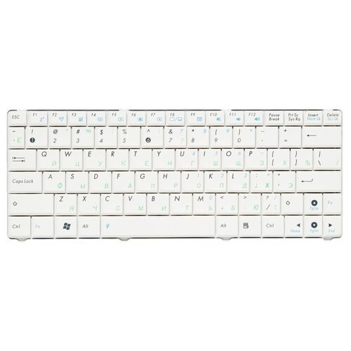 Клавиатура для ноутбуков Asus N10, N10E, N10J, EEE PC 1101HA RU, White