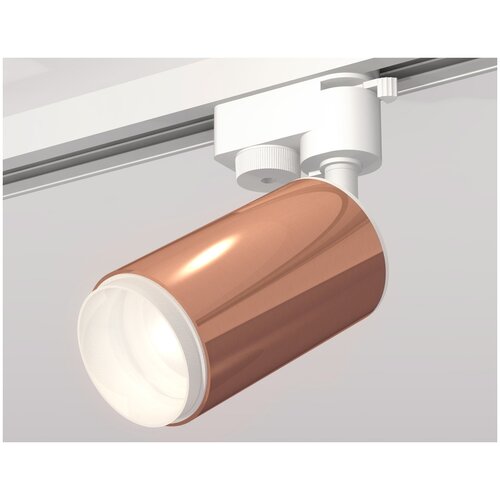 Комплект трекового однофазного светильника XT6326002 PPG/SWH золото розовое полированное/белый песок MR16 GU5.3 (A2520, C6326, N6120)