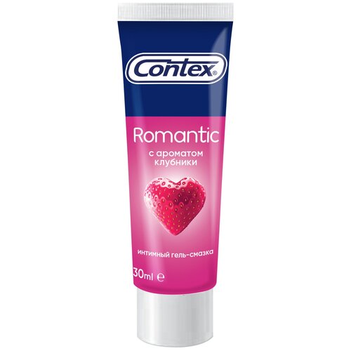 Гель-смазка  Contex RoMantic с ароматом клубники, 45 г, 30 мл, клубника, 1 шт.