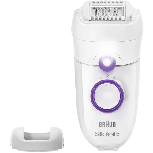 Эпилятор Braun Silk-epil 5 SE 5-505 Power, белый/фиолетовый