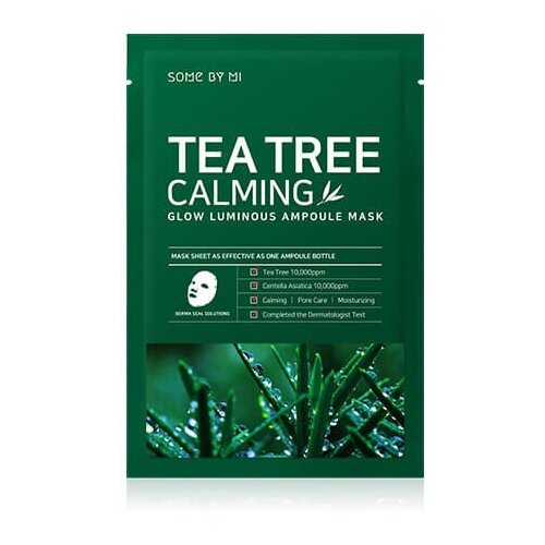 SOME BY MI Маска тканевая с чайным деревом, 20 мл SOME BY MI TEA TREE CALMING GLOW LUMINOIS AMPOULE MASK