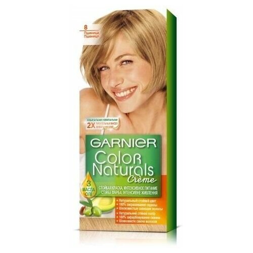 Краска для волос Garnier (Гарньер) Color Naturals Creme, тон 8 - Пшеница х 1шт