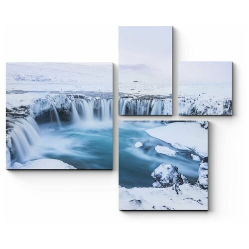 Модульная картина Ледяная красота Исландии82x68