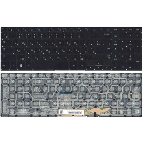 Клавиатура для ноутбука Samsung CNBA5903265ABYNF черная без рамки