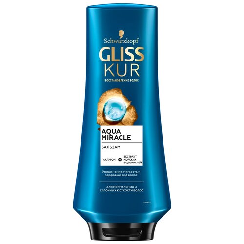 Глисс Кур бальзам Aqua Miracle для нормальных и склонных к сухости волос, 360 мл