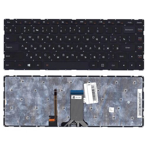 Клавиатура для ноутбука Lenovo E40-45, Русская, черная