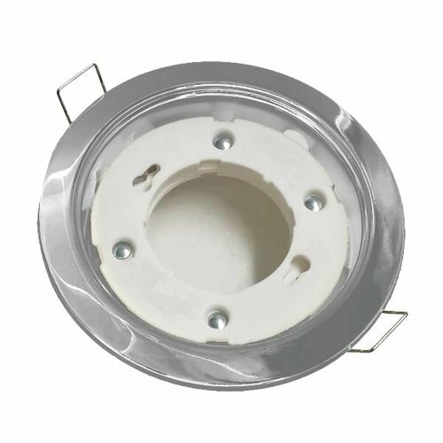 Встраиваемый светильник Foton Lighting Под лампу GX53 Silver D=105мм h=45мм d=85мм Consta Круглый, серебристый, 1шт, уп. 1шт