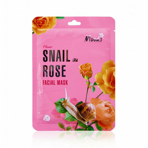 SNAIL ROSE Facial Mask, Moods (улитка роза тканевая маска для лица), 38 мл.
