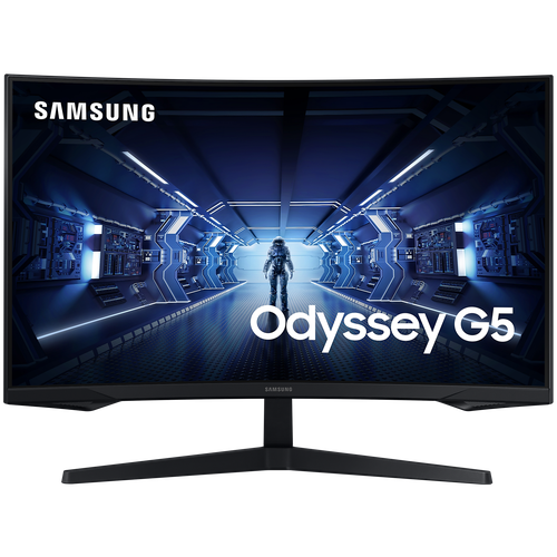 32" Монитор Samsung Odyssey G5 C32G55TQWI, 2560x1440, 144 Гц, *VA, черный