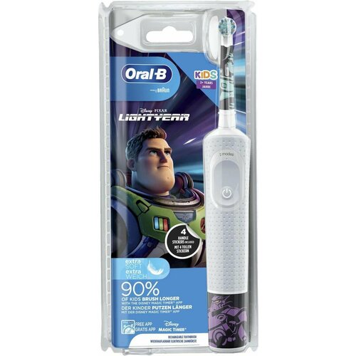 Электрическая зубная щетка ORAL-B D100.413 KIDS LIGHTYEAR, синий