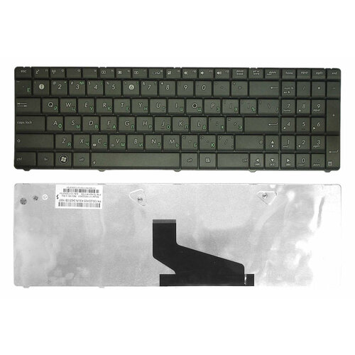 Клавиатура для Asus G53, русская, черная без рамки