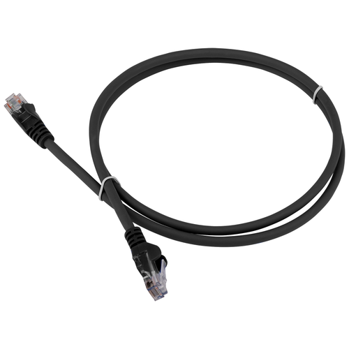 Патч-корд Lanmaster LAN-PC45 RJ-45 (m) - RJ-45 (m) CAT6 U/UTP, 1 м, 1 шт., черный