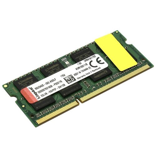 Память SODIMM DDR3 PC3-12800 Kingston KVR16S11/8WP, 8гб, 1.5 в