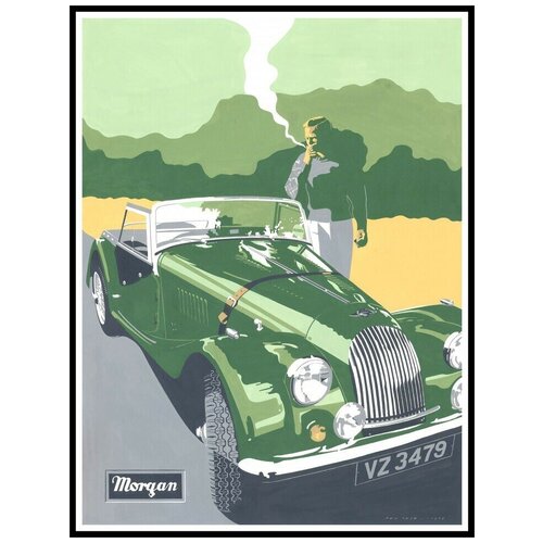 Плакат, постер на холсте Retro car/Ретро автомобиль. Размер 42 х 60 см