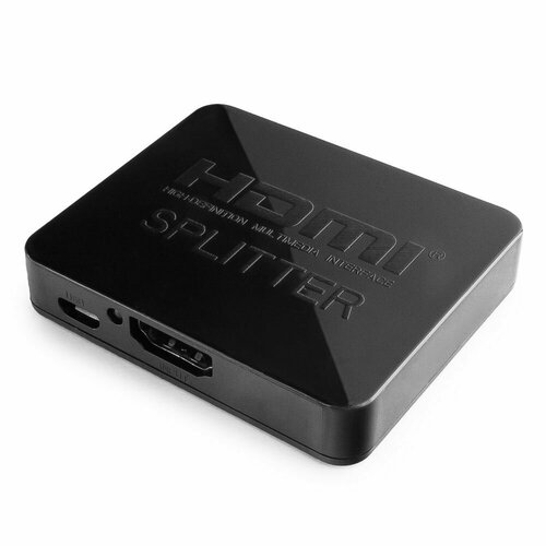 Разветвитель HDMI Cablexpert DSP-2PH4-03, HD19F/2x19F, 1 компьютер => 2 монитора, Full-HD, 3D, 1.4v, каскадируемый