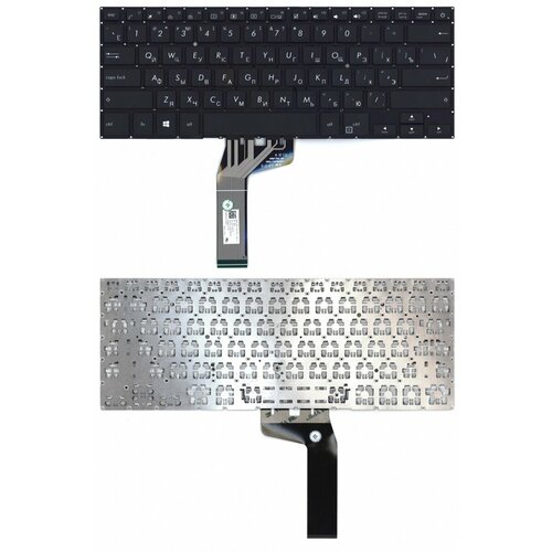 Клавиатура для ноутбука Asus VivoBook S14 X411UN черная с поддержкой подсветки