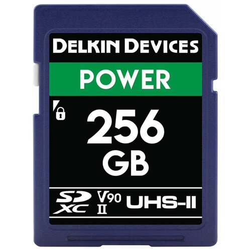 Карта памяти Delkin Power SDXC 256GB UHS-II U3 V90 R300/W250MB/s (DDSDG2000256)