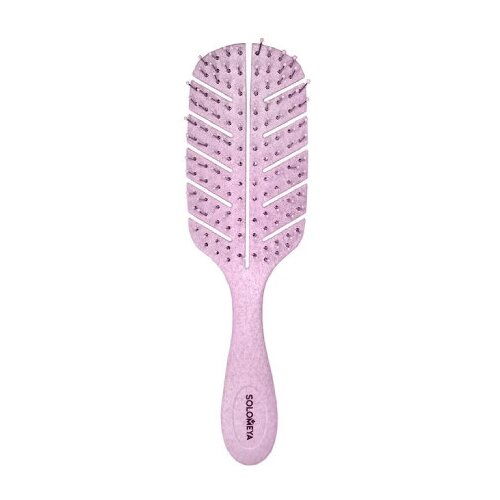 Solomeya, Массажная био- расческа для волос Светло-розовая / Scalp massage bio hair brush Light pink, 1 шт