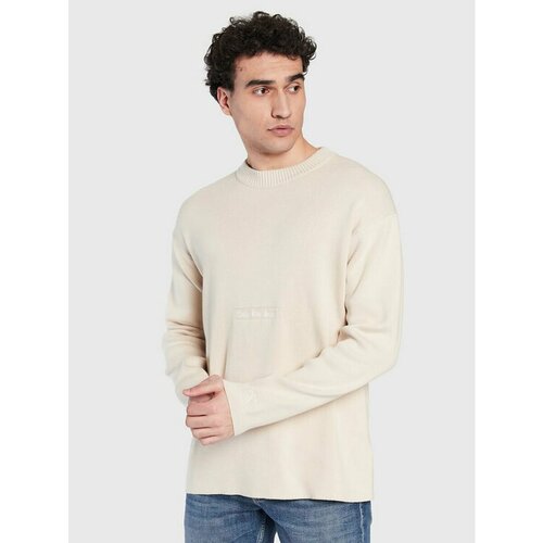 Джемпер Calvin Klein Jeans, размер XXL [INT], бежевый