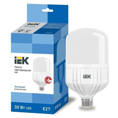 Светодиодные лампы IEK Лампа светодиодная HP 30Вт 230В 6500К E27 ИЭК LLE-HP-30-230-65-E27