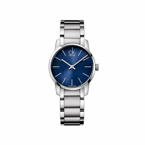 Наручные часы CALVIN KLEIN City K2G2314N, синий, серебряный