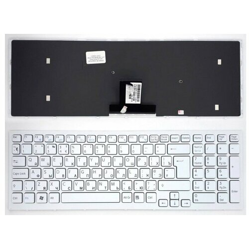 Клавиатура для ноутбука Sony Vaio VPC-EB37FG/W белая с рамкой