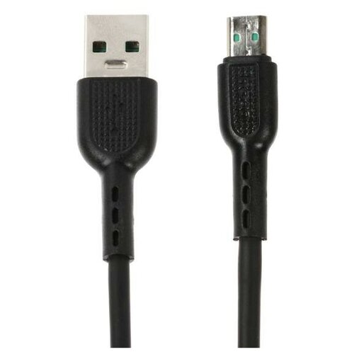 Кабель Hoco X33, microUSB - USB, 4 А, 1 м, черный