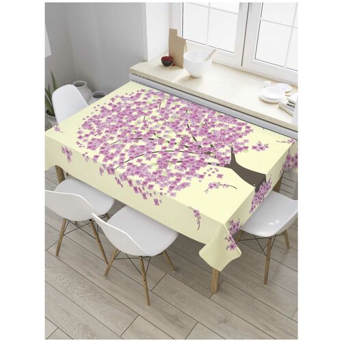 Скатерть прямоугольная JoyArty на кухонный стол "Природное возбуждение" из оксфорда, 120x145 см