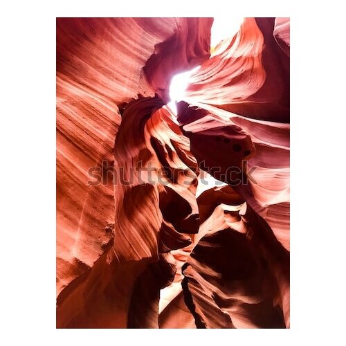 Постер на холсте Фантастические природные формы скал из песчаника в Каньоне Антилопы (США, штат Аризона) 30см. x 40см.